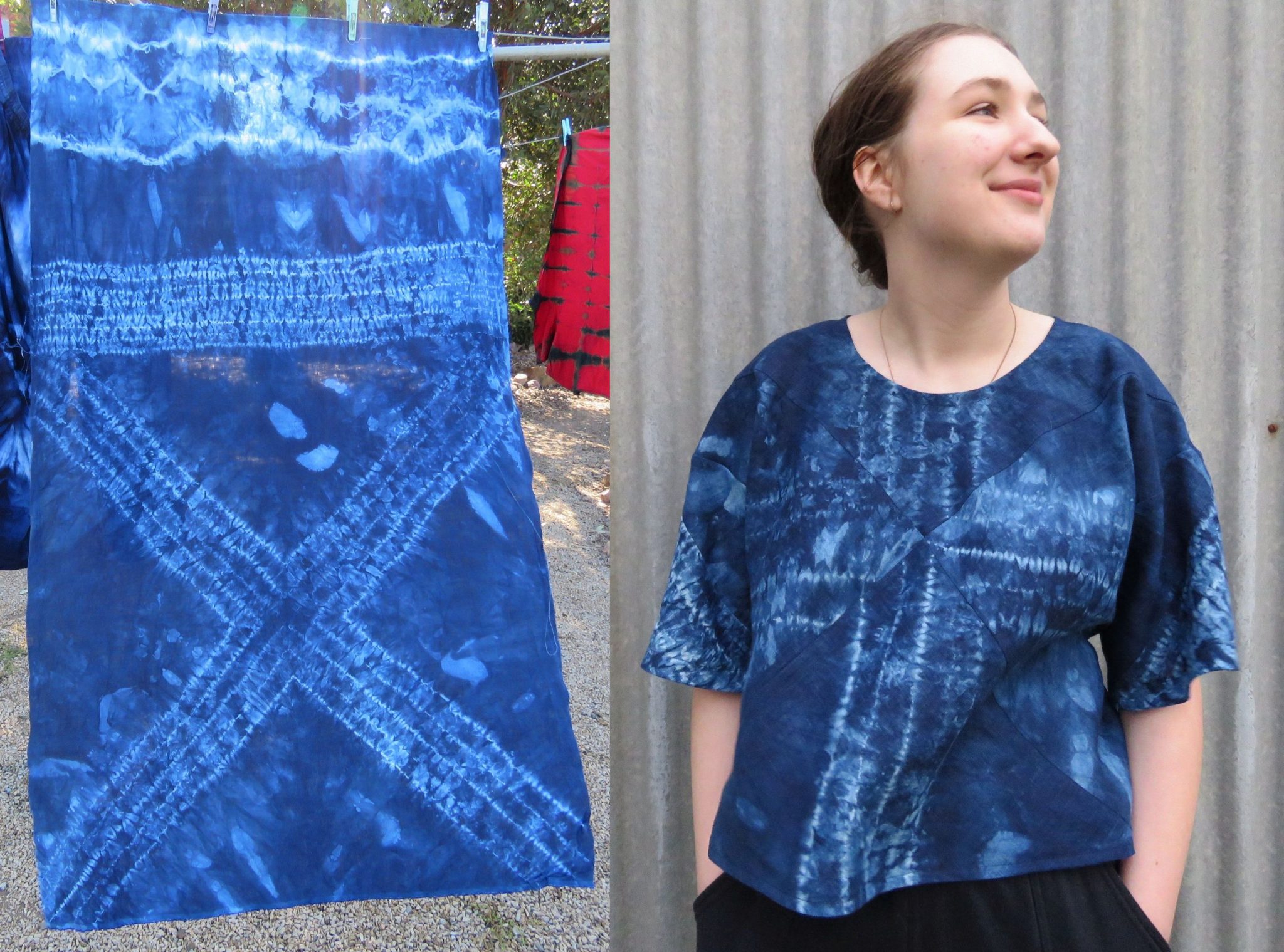 Indigo Fabric meets Xanthea - The Craft of Clothes